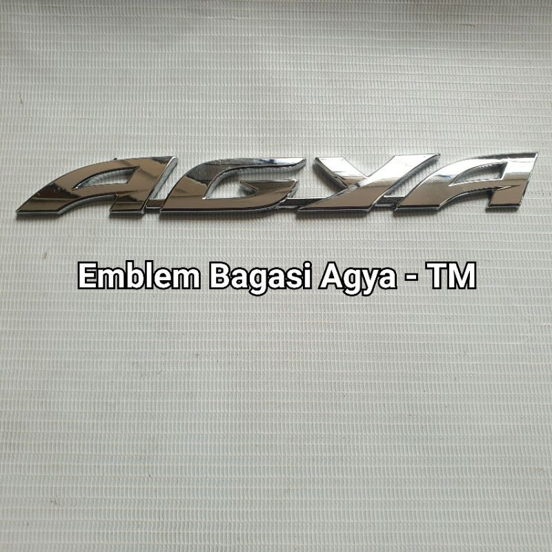 Jual Emblem Bagasi Agya Emblem Letter Agya Toyota Agya Original ...