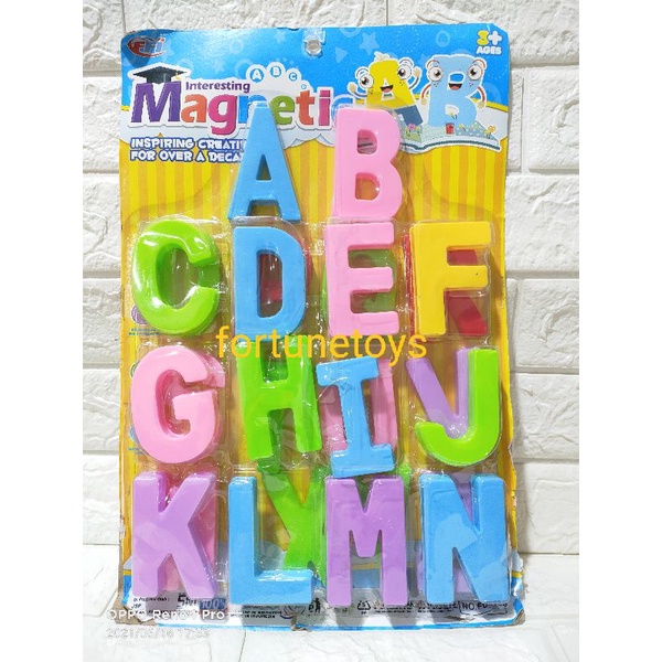 Jual MAINAN ANAK HURUF ALPHABET BESAR MAGNET FU1136 EDUKASI ANAK ...