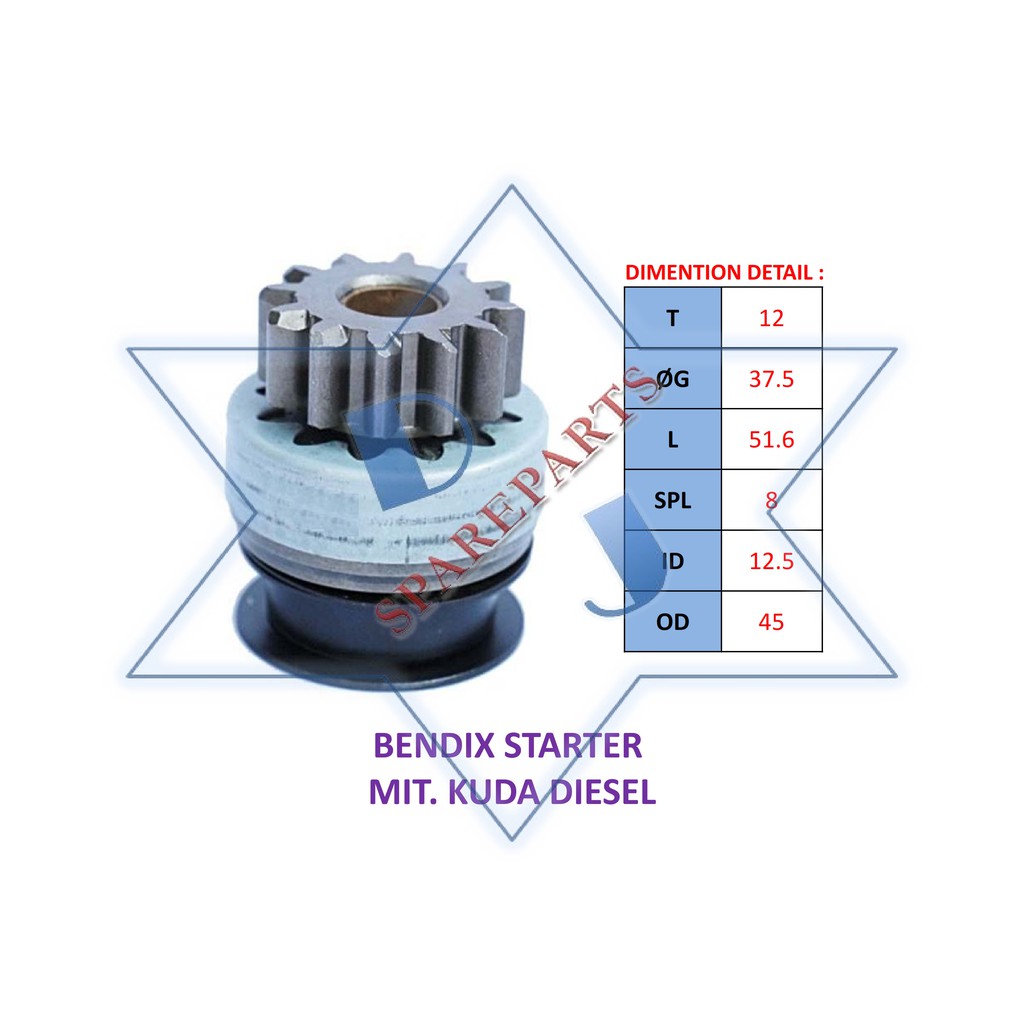 Jual BENDIX STARTER KUDA DIESEL | Shopee Indonesia