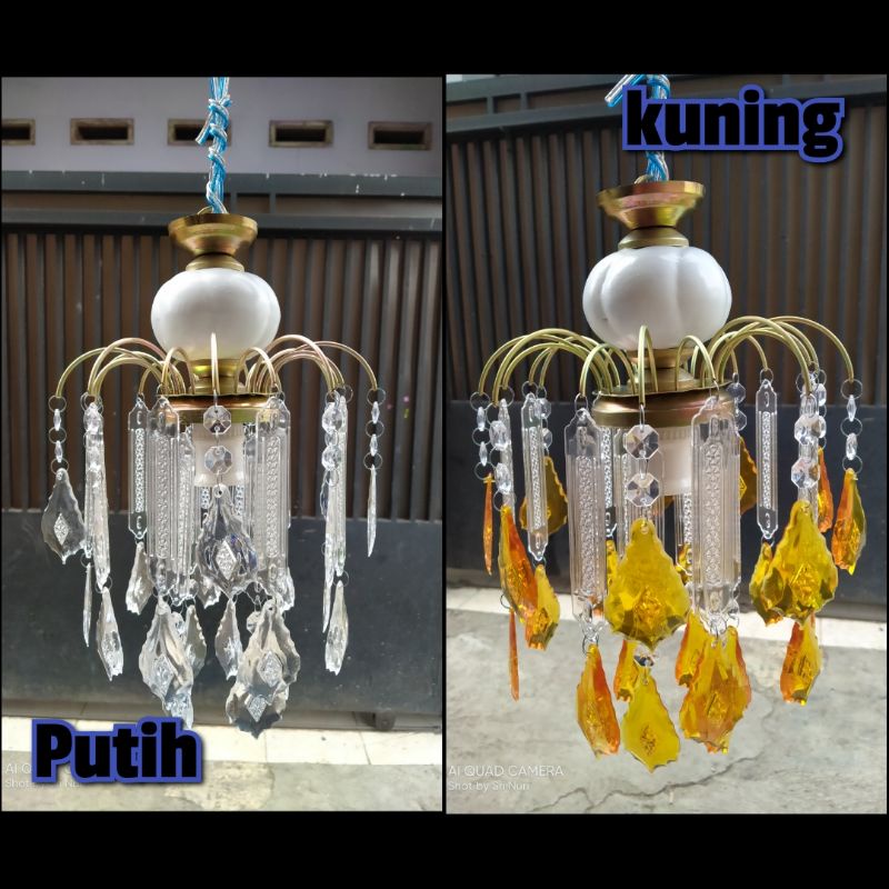 Jual lampu hias akrilik|lampu hias|berdaun crystal|lampu|hiasan langit ...