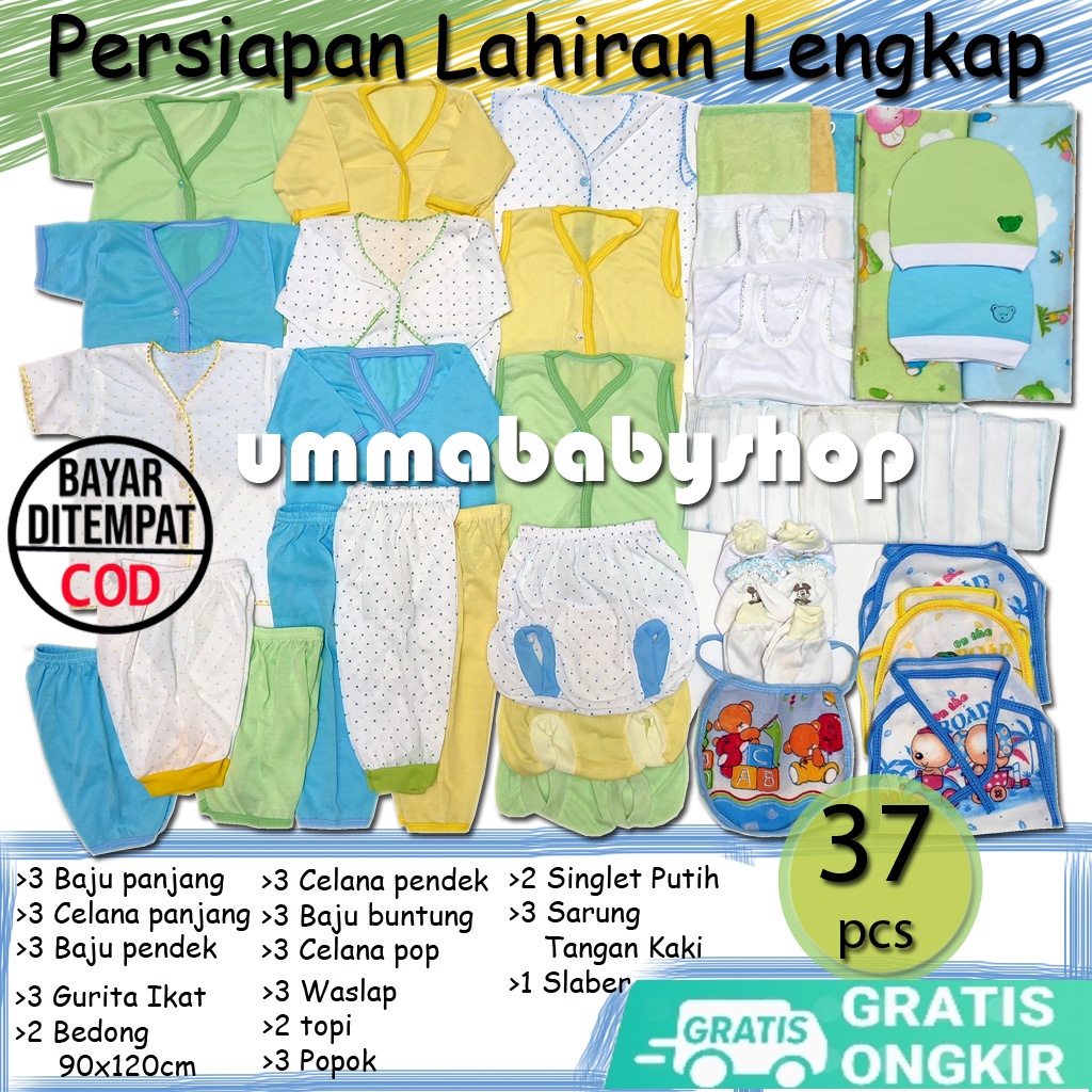 Jual Perlengkapan Lahiran Paket Hemat Ekonomis Paket Baju Bayi New Born ...