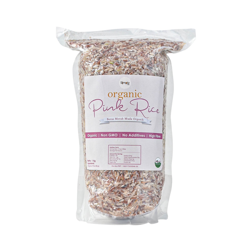 Jual Simply Organic Pink Rice ( Beras Merah Muda Organik ) 1 Kg ...