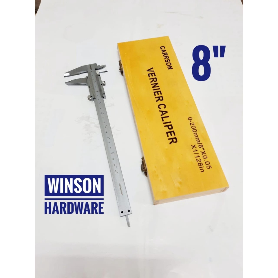 Jual CARRSON Sikmat 8" (200mm x 0.05mm) Box Kayu Sekmat Sigmat Jangka ...