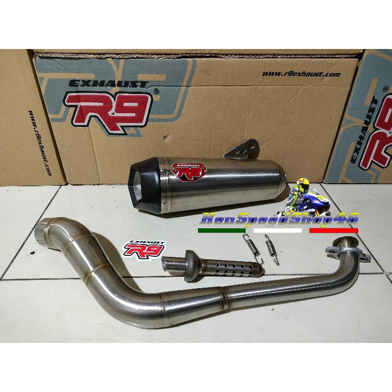 Jual KNALPOT R9 ALPHA ADV 150 PCX 150 AEROX LEXI NMAX NEW NMAX OLD ...