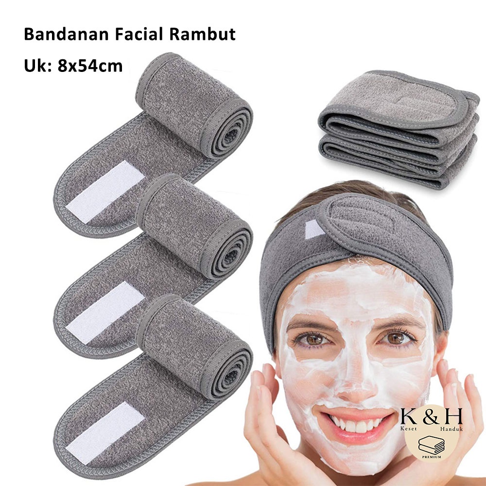 Jual Bandana Dewasa - Handuk 8x54cm Kepala / Facial / Cuci Muka ...