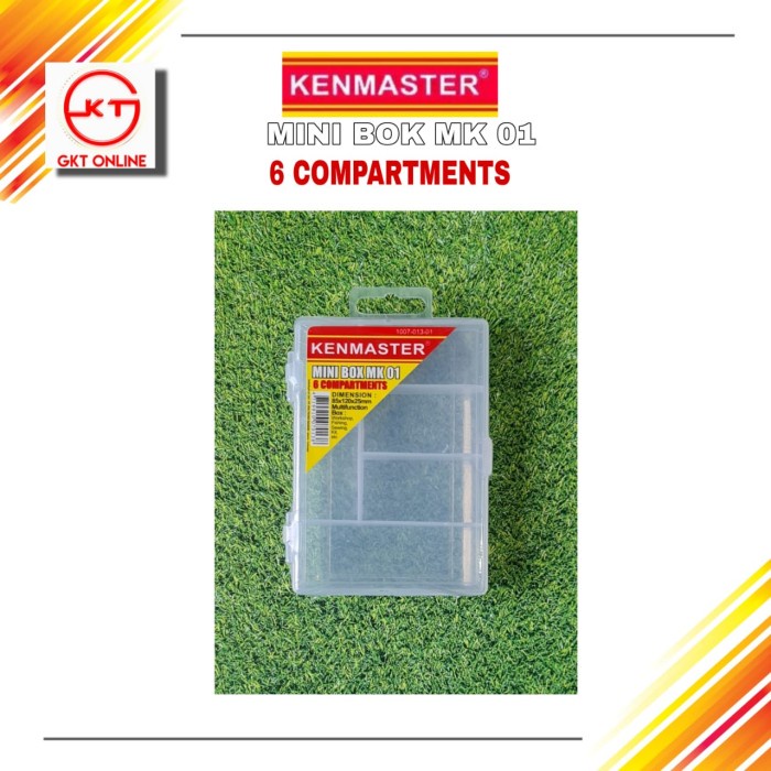 Jual Mini Box MK 01 Kenmaster 6 compartments / Tool Box Mini 6 Komponen ...