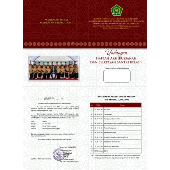 Jual Undangan A4 Dua SisiKertas GLOSSY PAPER 260 g murah / best seller ...