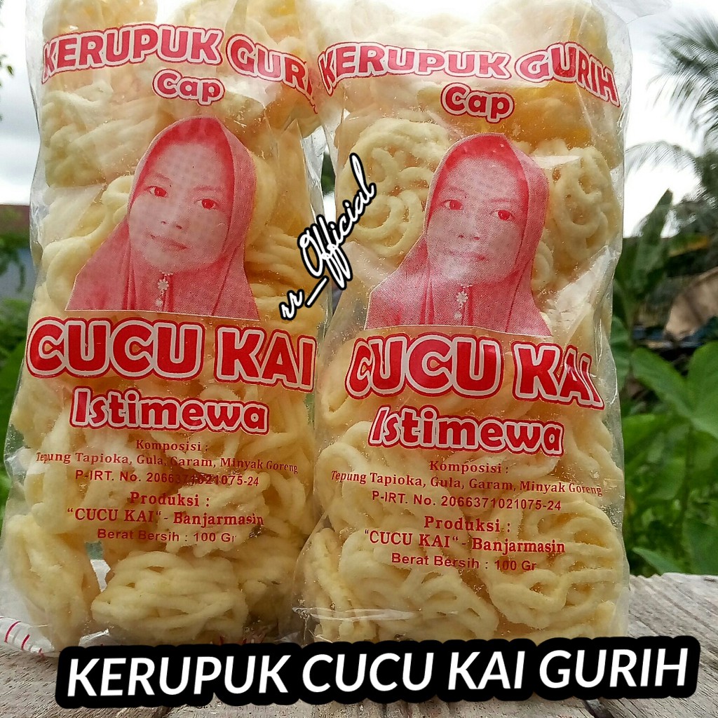 Jual Kerupuk Gurih Lezat Cap Cucu Kai Original Khas Banjar | Shopee ...