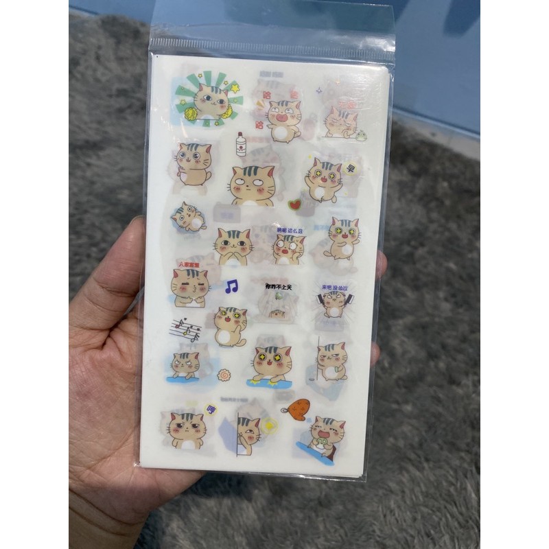 Jual Stiker Desain Kucing/Stiker Scrapbook/Stiker PVC | Shopee Indonesia