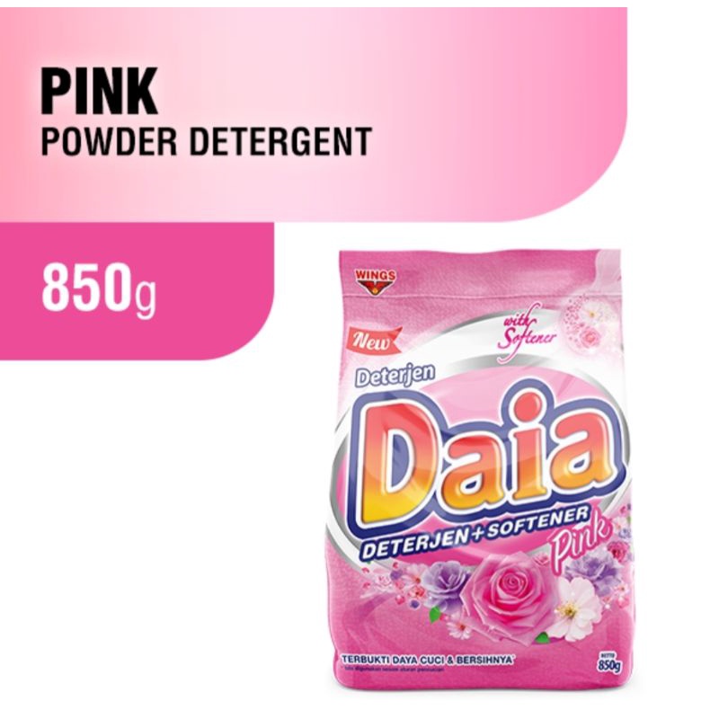 Jual Daia Detergen + Softener kemasan 850gr Gratis Piring Cantik ...