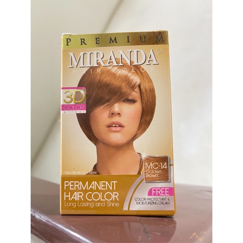 Jual Miranda Premium Hair Color (30ml x 2) + 10ml Semir Rambut Miranda ...
