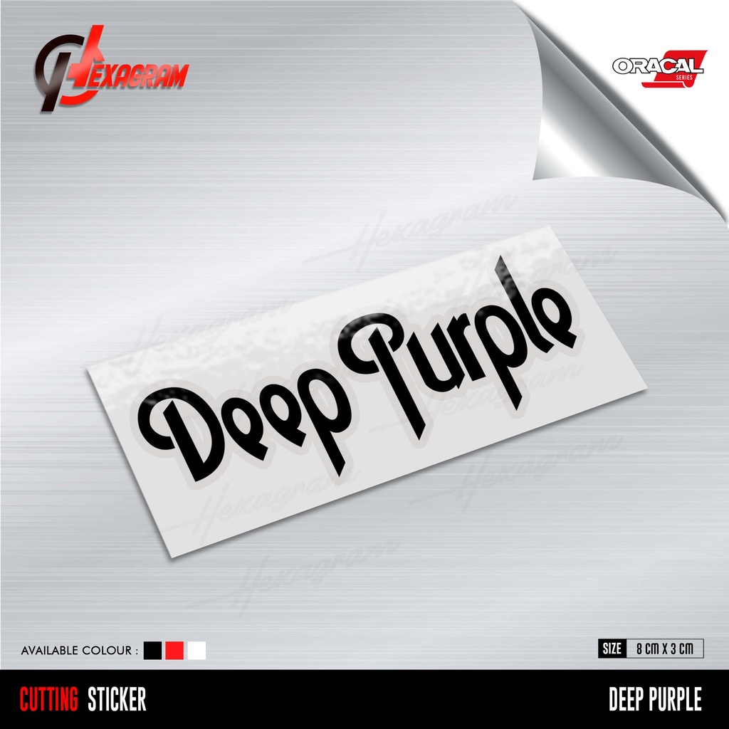 Jual Cutting Sticker Deep Purple | Stiker Deep Purple | Stiker Band ...