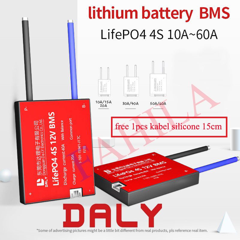 Jual BMS Lifepo4 4s 10A 20A 40A 60A BMS Daly 4s 12V Lifepo4 Lithium | Shopee Indonesia