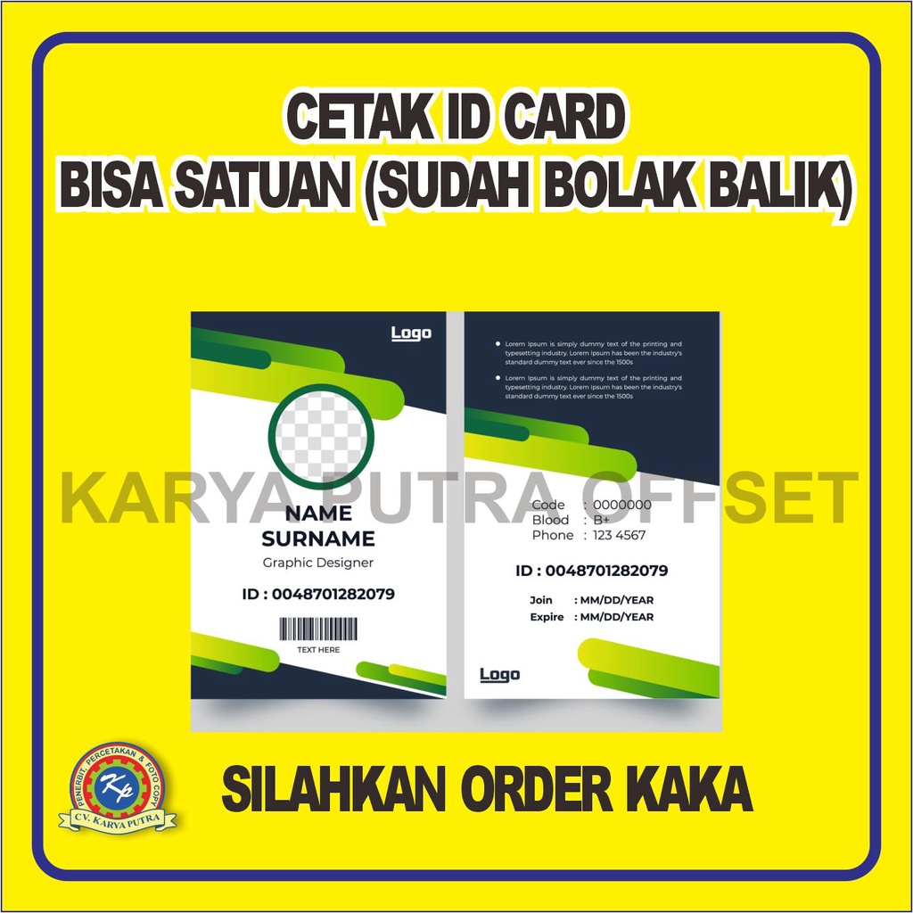 Jual CETAK ID CARD | Shopee Indonesia
