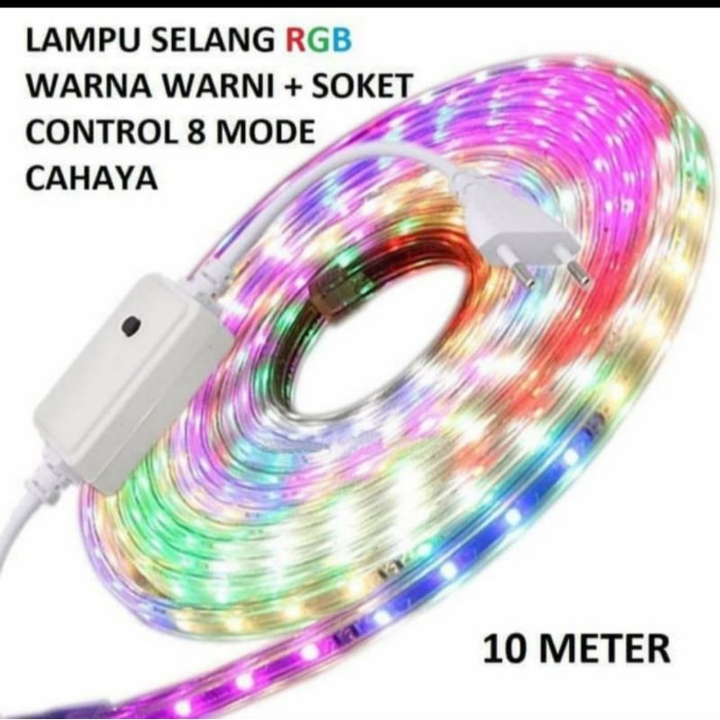 Jual Lampu LED STRIP SELANG 3285 2835 10 meter RGB WARNA WARNI | Shopee ...