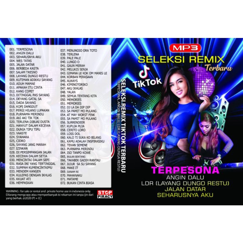 Jual KASET VCD MP3 REMIX TERBARU TERPESONA | Shopee Indonesia
