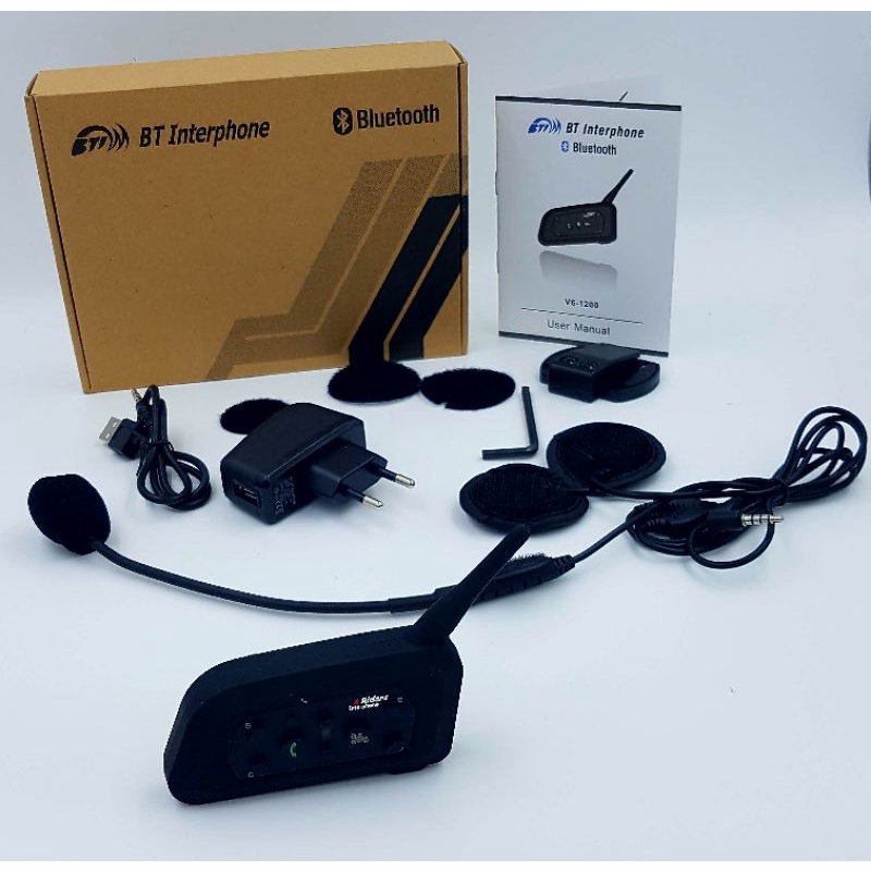 Jual intercom bluetooth rider vnet V6 1200 packtalk sena scala rider ...