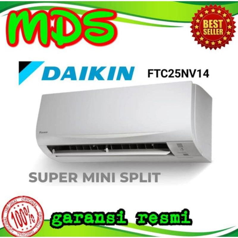 Jual AC DAIKIN FTC 25 NV14 THAILAND 1 PK + PASANG INSTALASI | Shopee ...