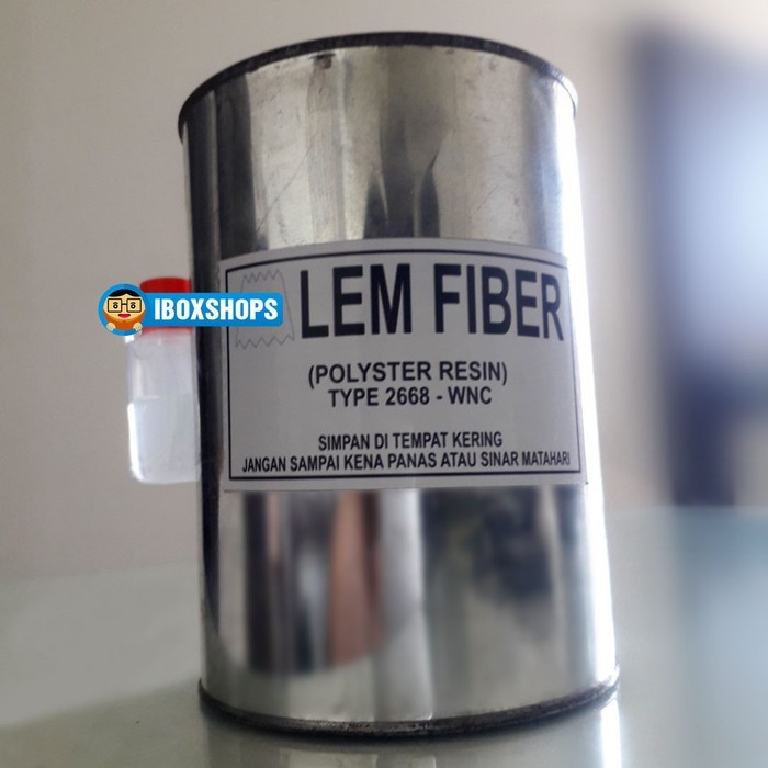 Jual LEM FIBER 2668 WNC POLYESTER RESIN 0,5 kg | Shopee Indonesia