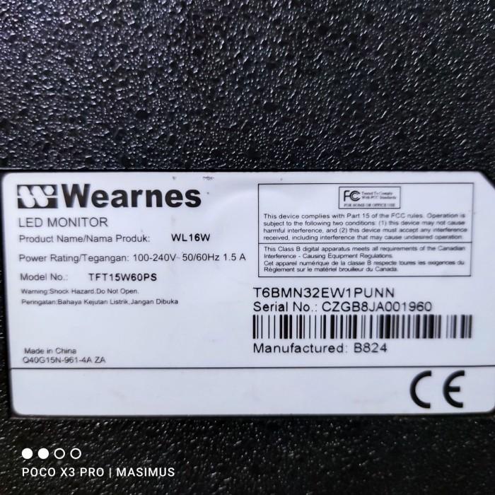 Jual Led monitor komputer pc wearnes 15.6" wide | Shopee Indonesia