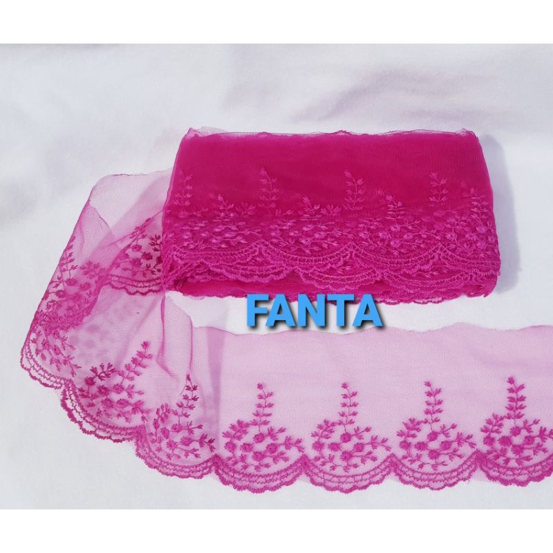 Jual RENDA TILE FI 3260 BORDIR LEBAR +-10CM HARGA PER ROLL ISI 13,5 ...