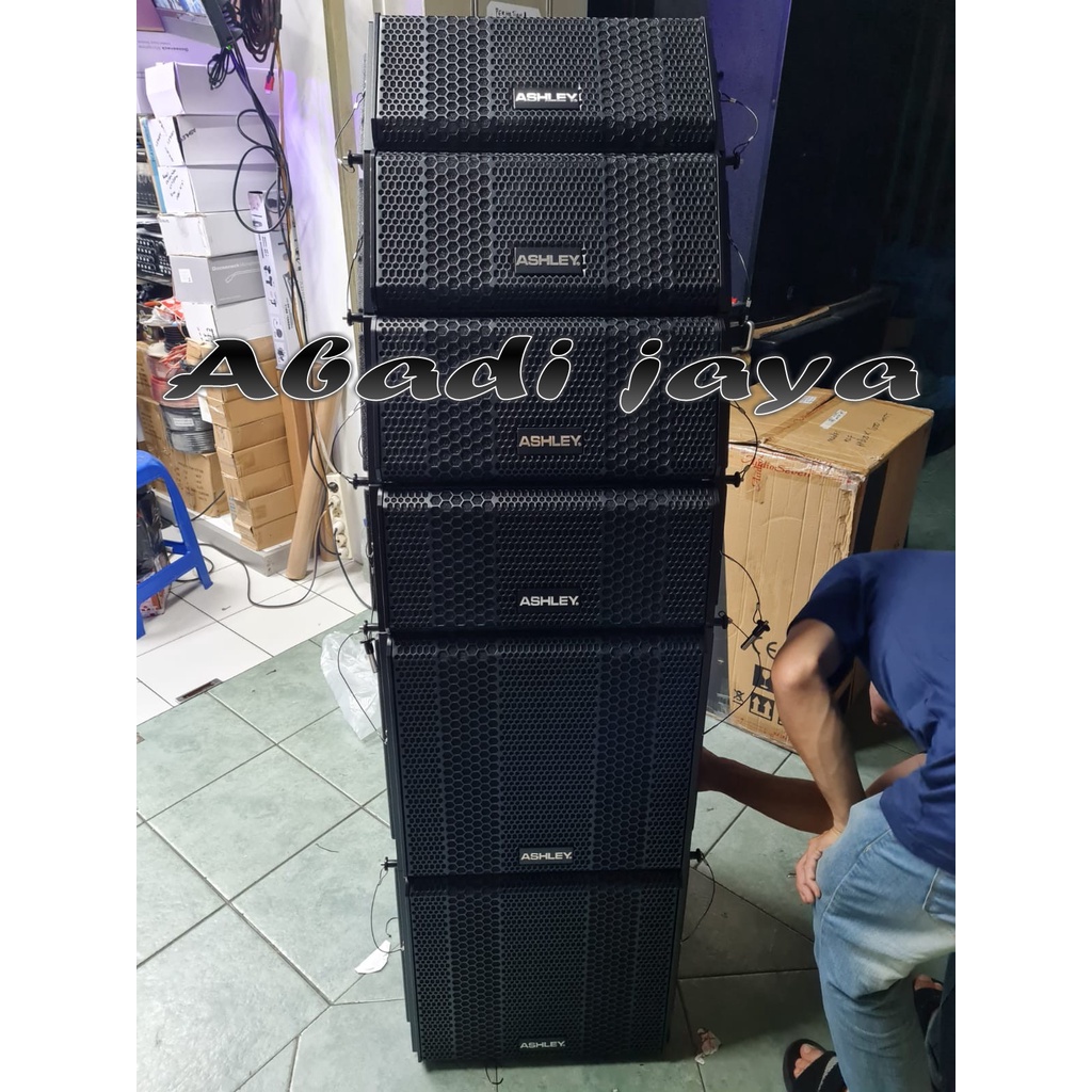 Jual paket mini line array ashley soundminiature 4 array 2 sub original ...