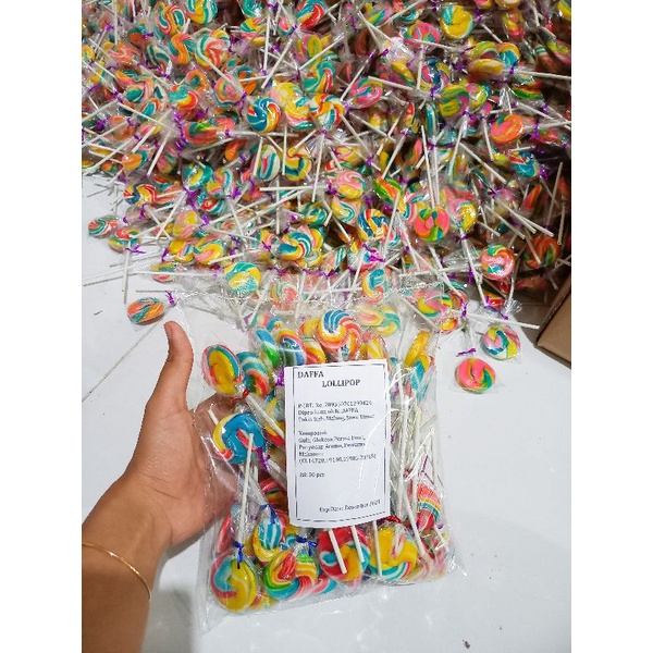 Jual paket permen lollipop premium bulat isi 50pcs by pabrik permen ...
