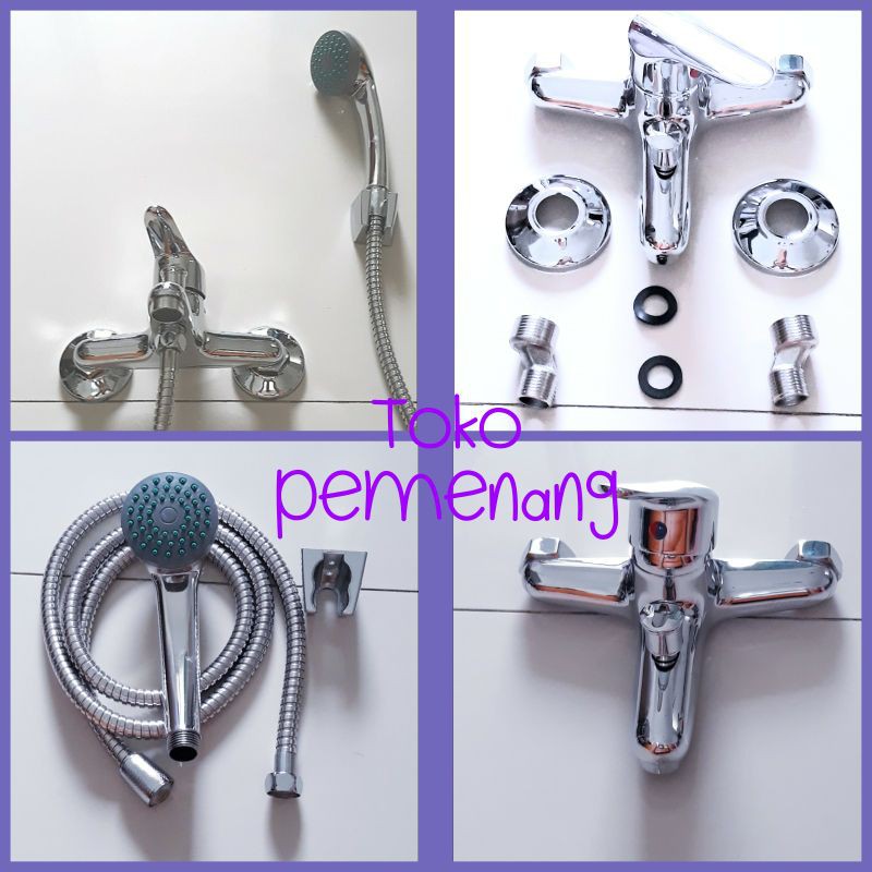Jual Paket Kran dan Shower Water Heater Panas Dingin / Keran Shower ...