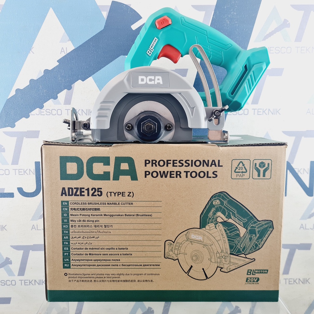 Jual DCA ADZE125 CORDLESS MARBLE CUTTER BRUSHLESS 125MM UNIT ONLY ...