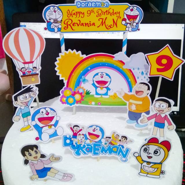 Jual topper hiasan kue doraemon v2 | Shopee Indonesia