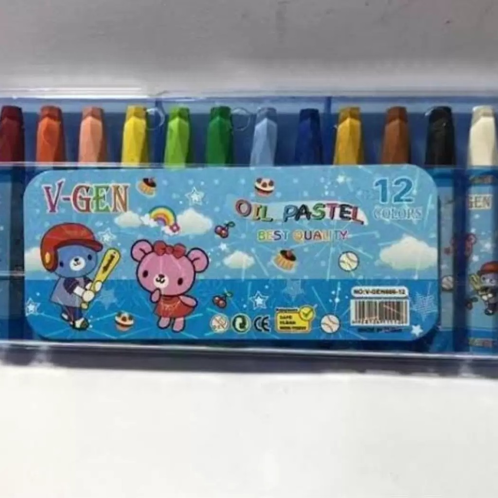 Jual Crayon / Oil Pastel Murah 12 Warna Murah | Shopee Indonesia
