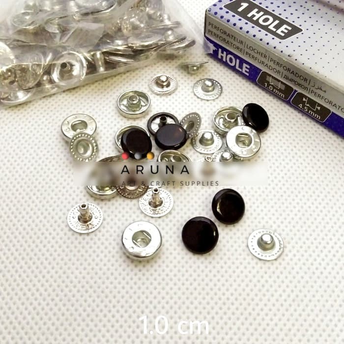 Jual Kancing Cetet Besi 10 mm Warna Hitam - 12 Pcs - Kancing Jeans ...
