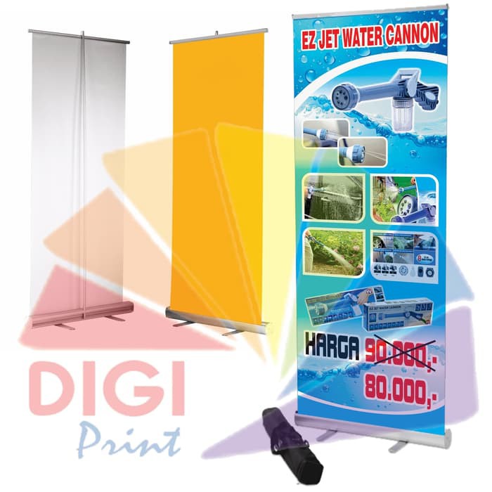 Jual Cetak Print Roll up Banner + kaki Uk. 60x160 ( bahan MMT ...