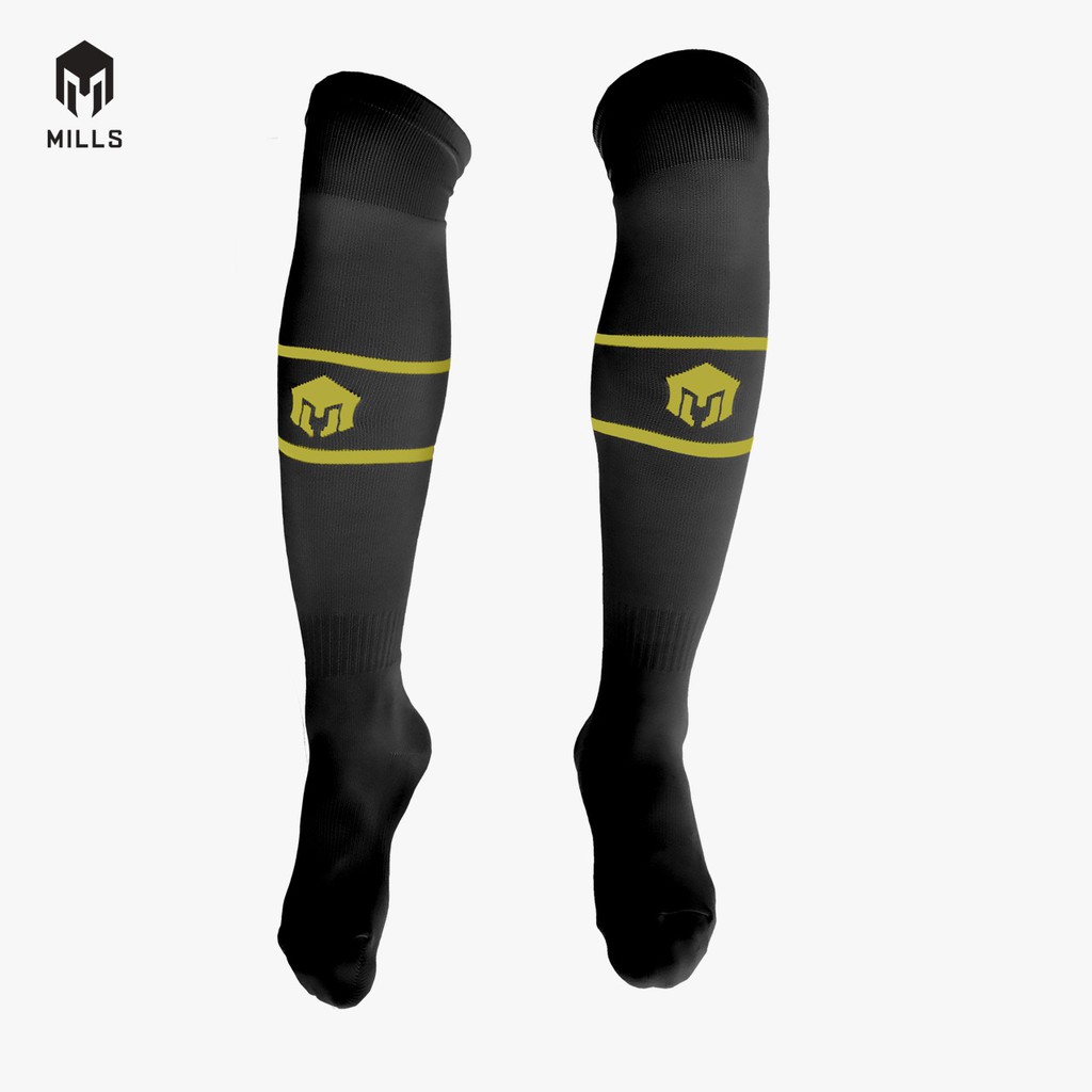 Jual MILLS Kaos Kaki Olahraga Sepakbola Futsal Socks A1 1007 BLACK ...