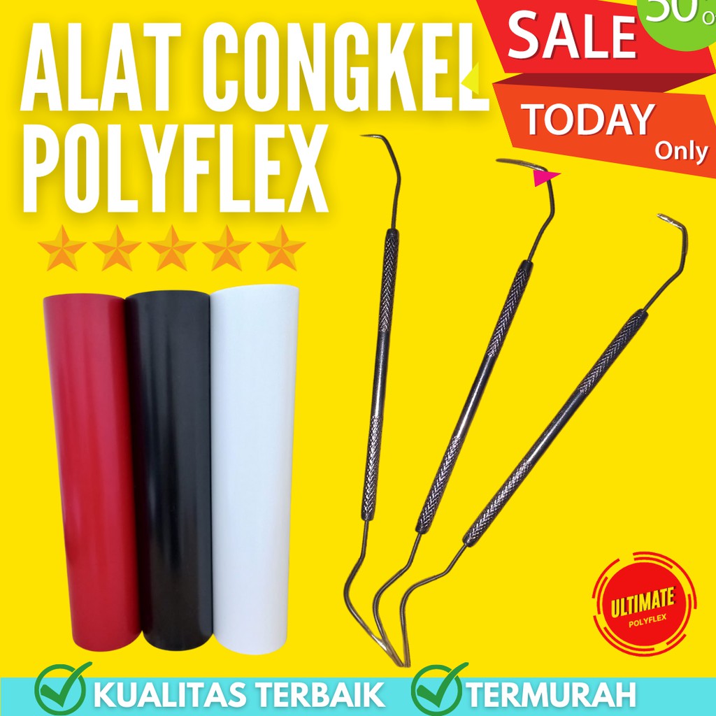 Jual Weeder Pick Hook Alat Congkelan Polyflex 3G Jet opaque Alat ...