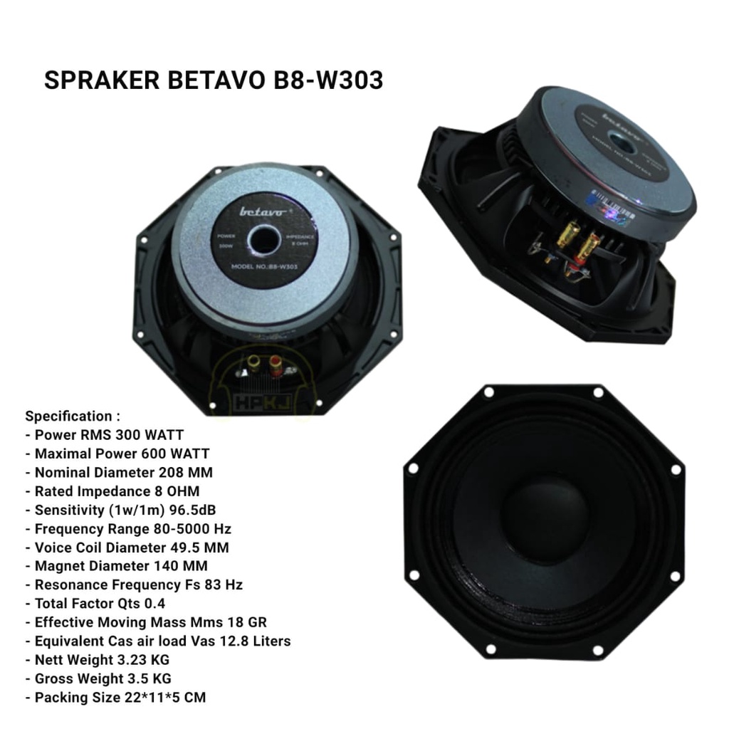 Jual SPEAKER KOMPONEN BETAVO B8-W303 Spiker betavo b8 w303 | Shopee Indonesia