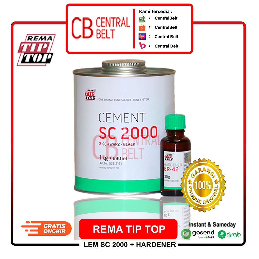 Jual Rema Tip Top Lem SC 2000 + Hardener ER 42 | Shopee Indonesia