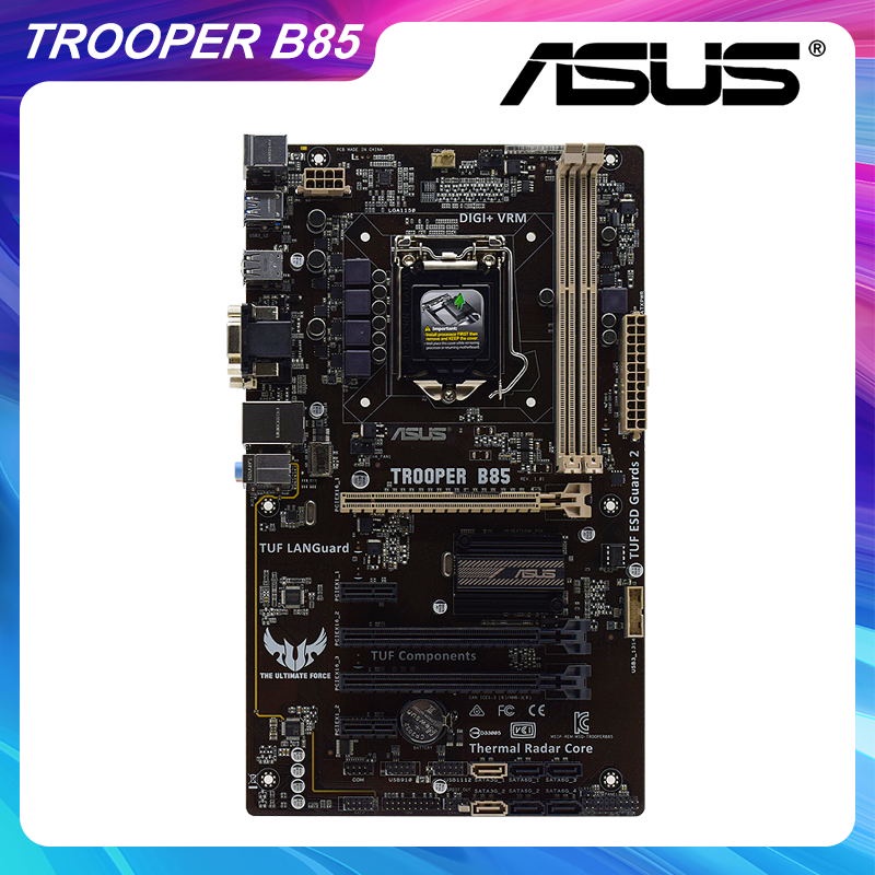 Jual PREORDER ASUS TROOPER B85 Motherboard 1150 Motherboard DDR3 16GB ...