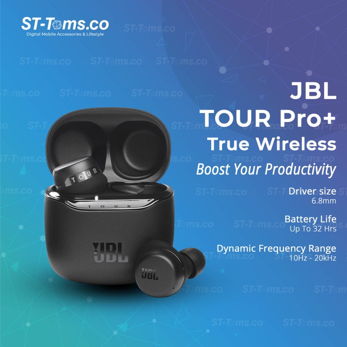 Jual JBL Tour PRO+ / Tour PRO Plus TWS True Wireless Bluetooth Earbuds ...