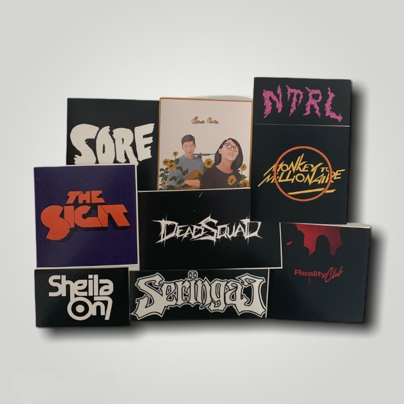 Jual Sticker Pack Band Indie (Kunto Aji, Nosstress, ERK, S07, Nadin ...