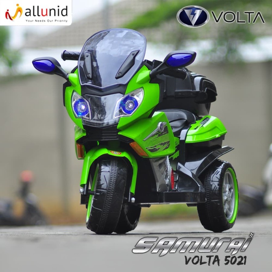 Jual MOTOR ANAK AKI VOLTA SAMURAI 5021 REMOTE + HELM | Shopee Indonesia