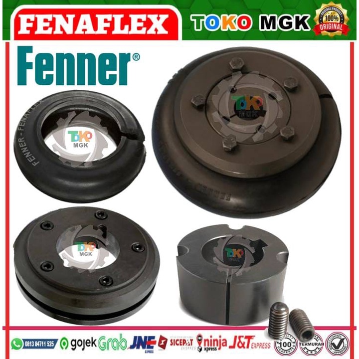 Jual F80 F/H MAX.BORE 50mm FENAFLEX COUPLING TYREFLEX COUPLING - FENNER ...