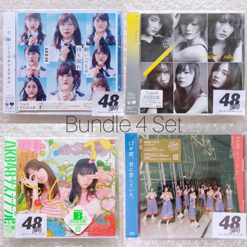 Jual [Bundle 4 Set] Single AKB48 & SKE48 Limited B (CD+DVD Only) | Shopee Indonesia