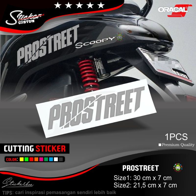 Jual stiker bodi motor prostreet stiker prostreet sticker cutting ...