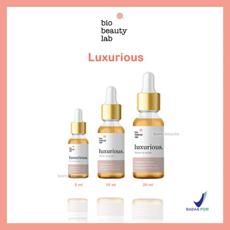 Jual BIO BEAUTY LAB Luxurious Facial Oil Serum Original isi 5ml/10ml ...