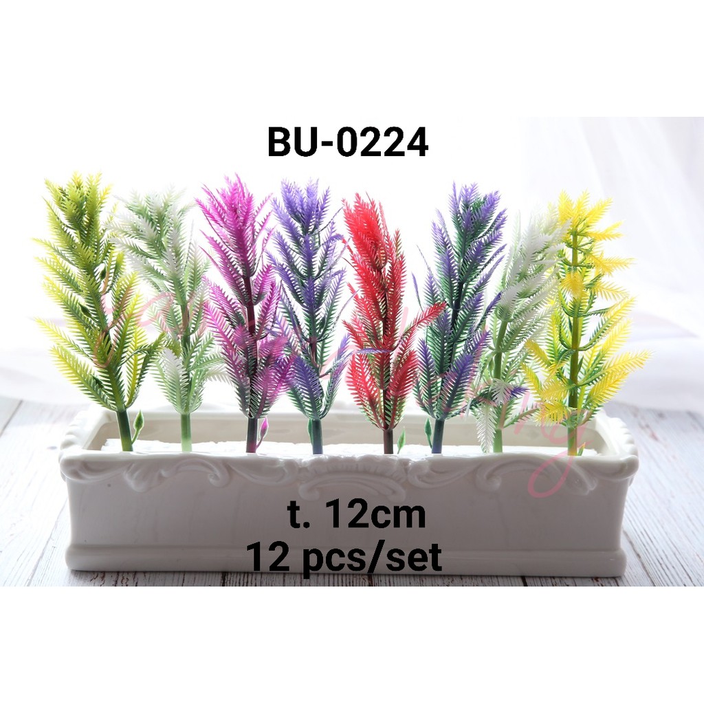 Jual BU-0224 Topper hiasan kue tart cake rumput bunga daun tanaman ...