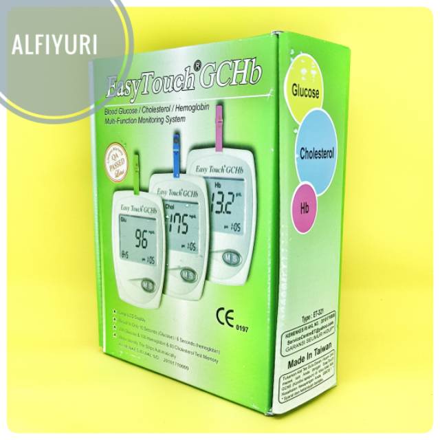 Jual SET alat cek HB HEMOGLOBIN EASY TOUCH GCHB 3IN1 LENGKAP ORIGINAL ...