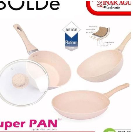 Jual Super Pan Bolde Panci Granite Ceramic Cookware 4 Set (100% Ori ...