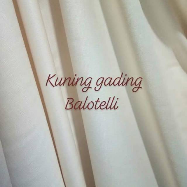 Jual Kain balotelli warna kuning gading | Shopee Indonesia