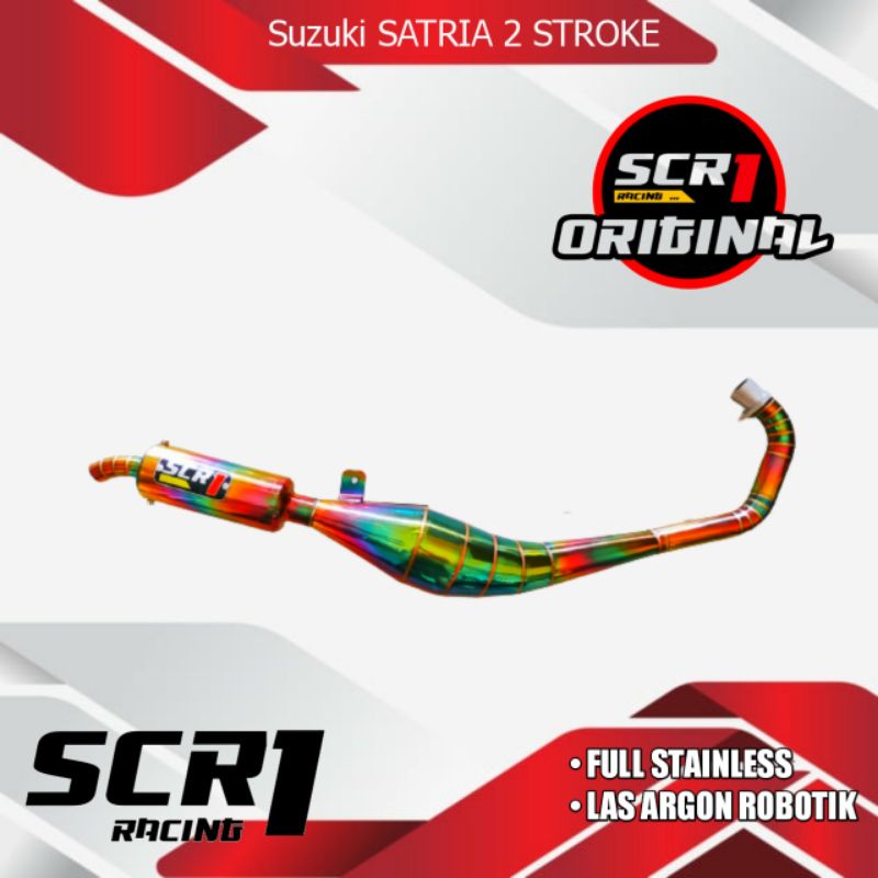 Jual knalpot satria 2tak standar racing rk cool rainbow - ekzos rgv 120 ...